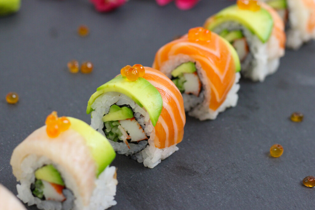How to Make a Rainbow Roll (Step-by-Step Guide) - The Sushi Man